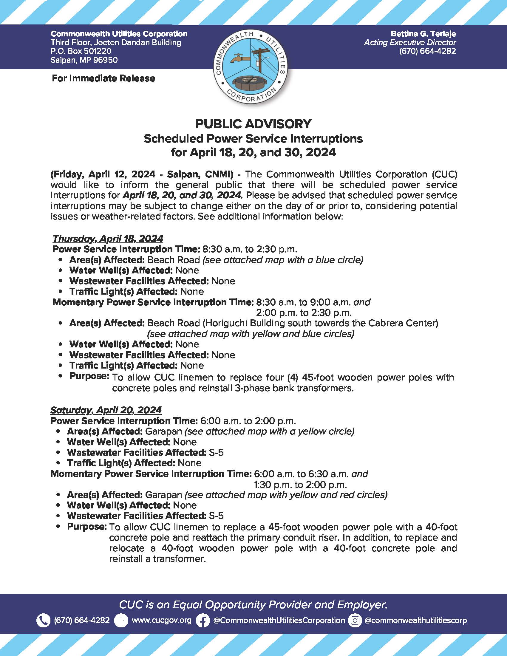 2024-April 12, 2024 Public Advisory Re Scheduled Power Service ...