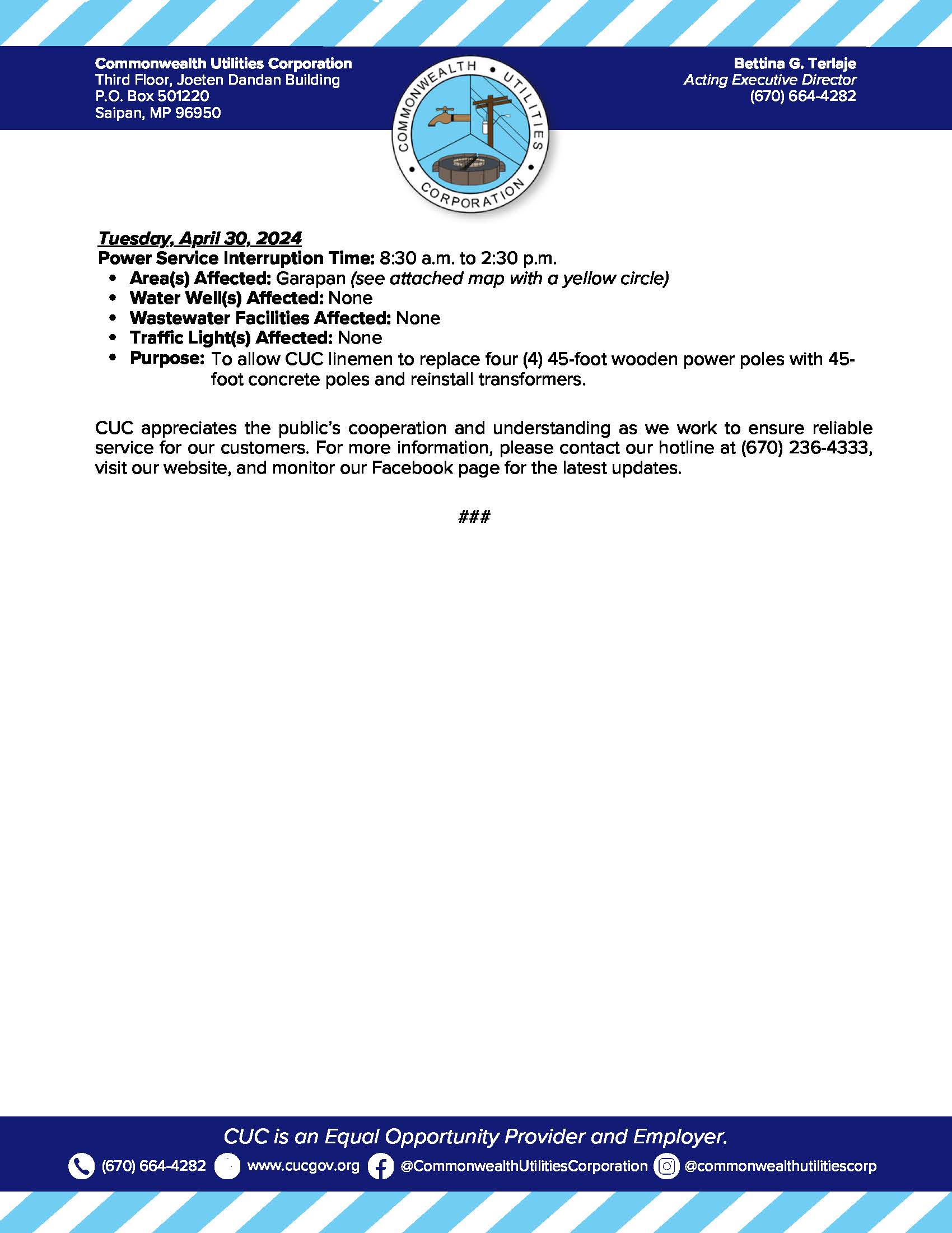 2024-April 12, 2024 Public Advisory Re Scheduled Power Service ...